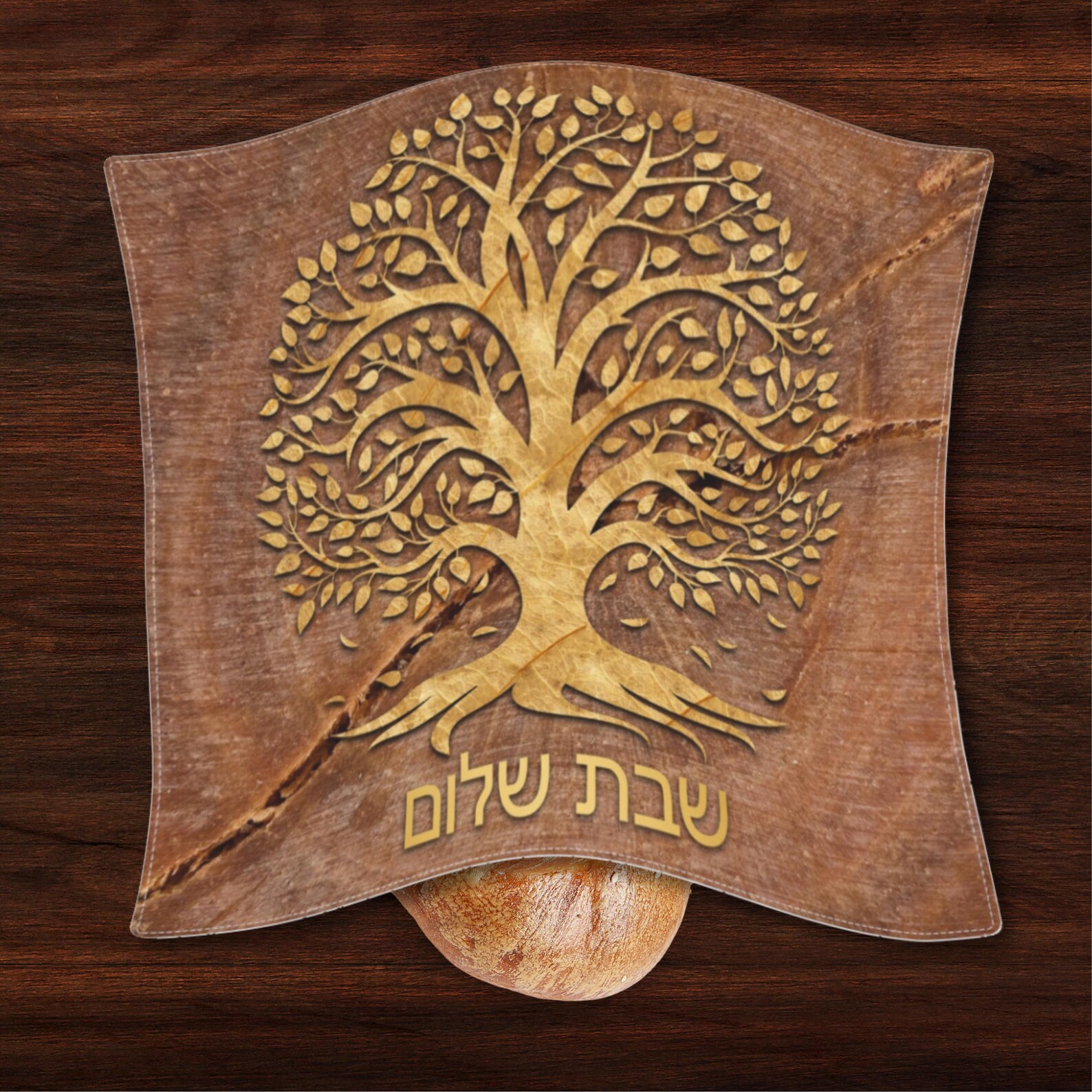 Challah Cover Shabbat Shalom Modern Challah Cover Cotton Twill Hebrew ...