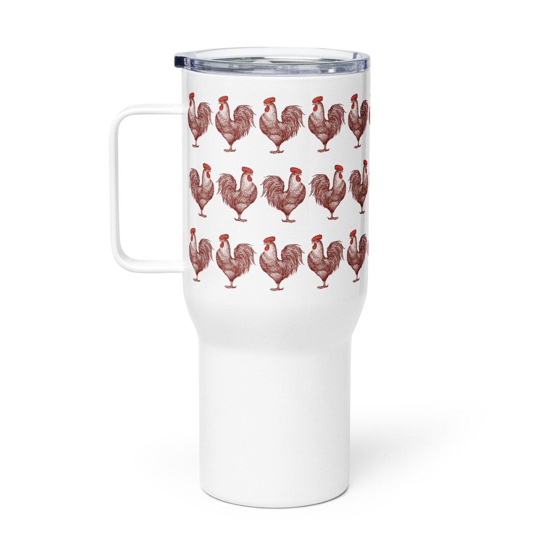 Chicken Conga Line On-the-go 25oz Travel Mug With Handle - Etsy