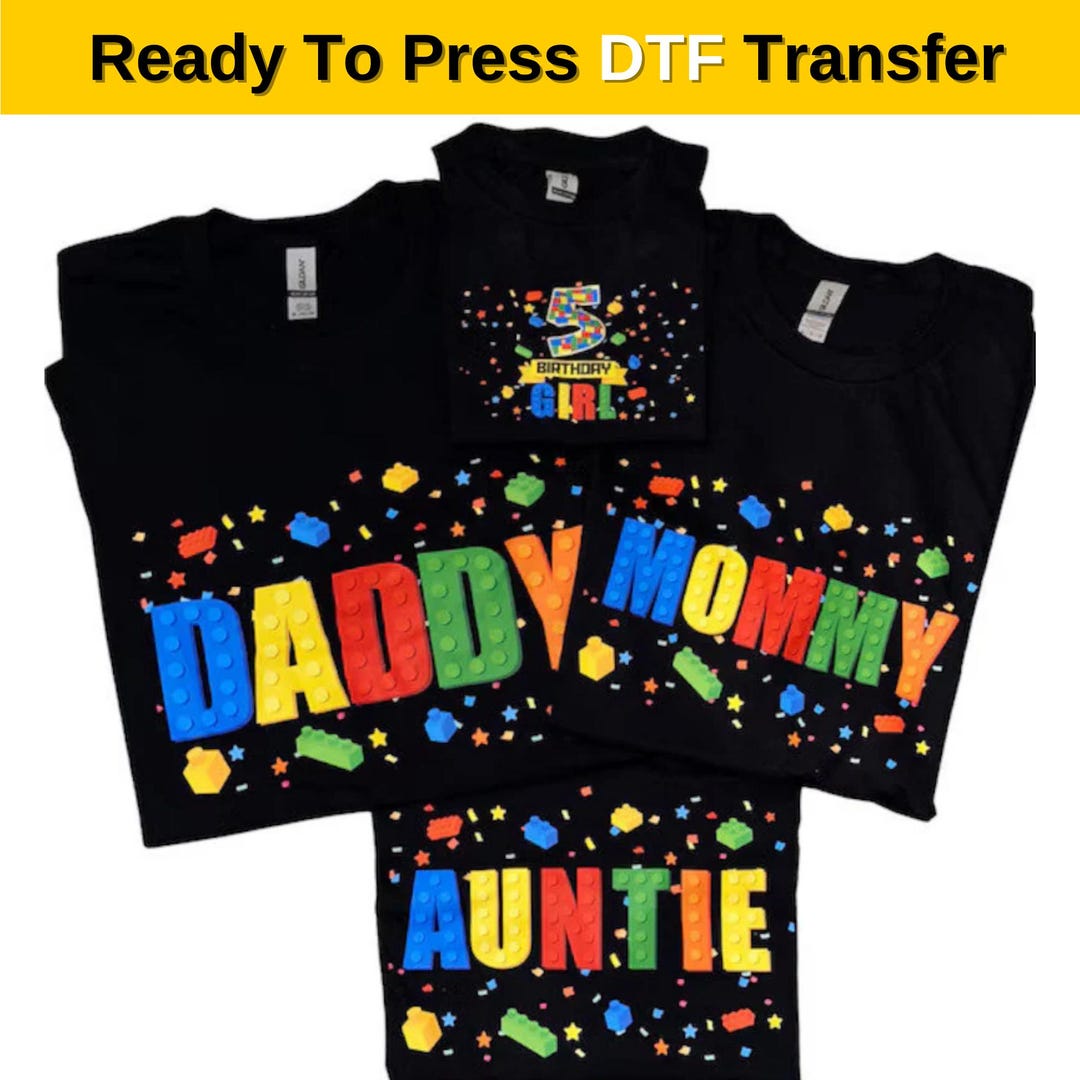 Puzzle Font Brick Font Dtf Transfer - Bricks Dtf Press Letters for ...