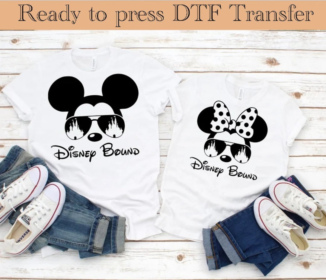 Disney Mickey and Minnie Bound DTF Transfer, Disney Squad DTF, Family ...