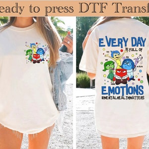 Disney Inside Out Charaktere Dtf, Wut Traurigkeit Freude Bing Bong ...