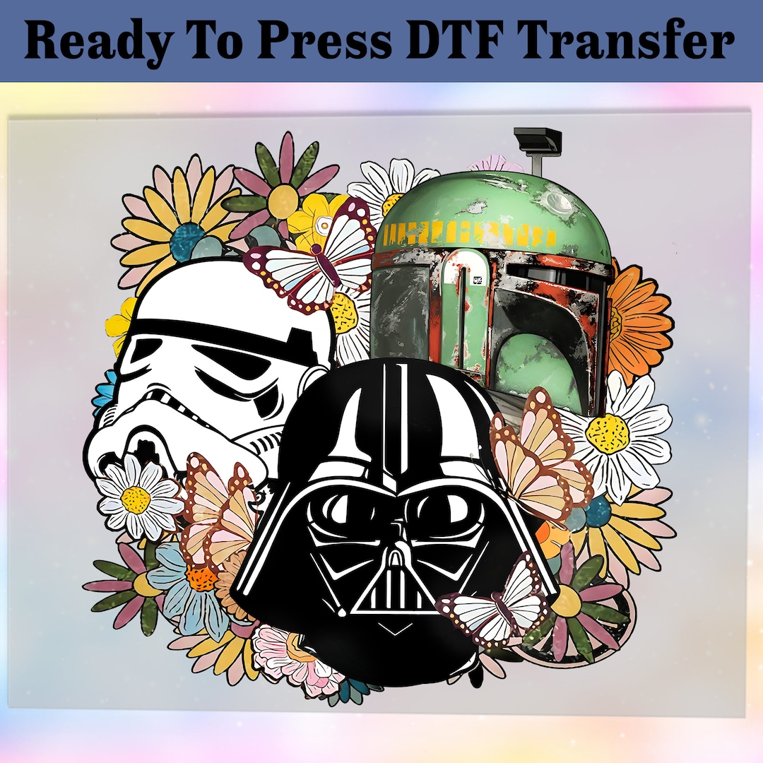Disney Star Wars Character DTF Transfer Shirt,star Wars Group Dtf,star ...