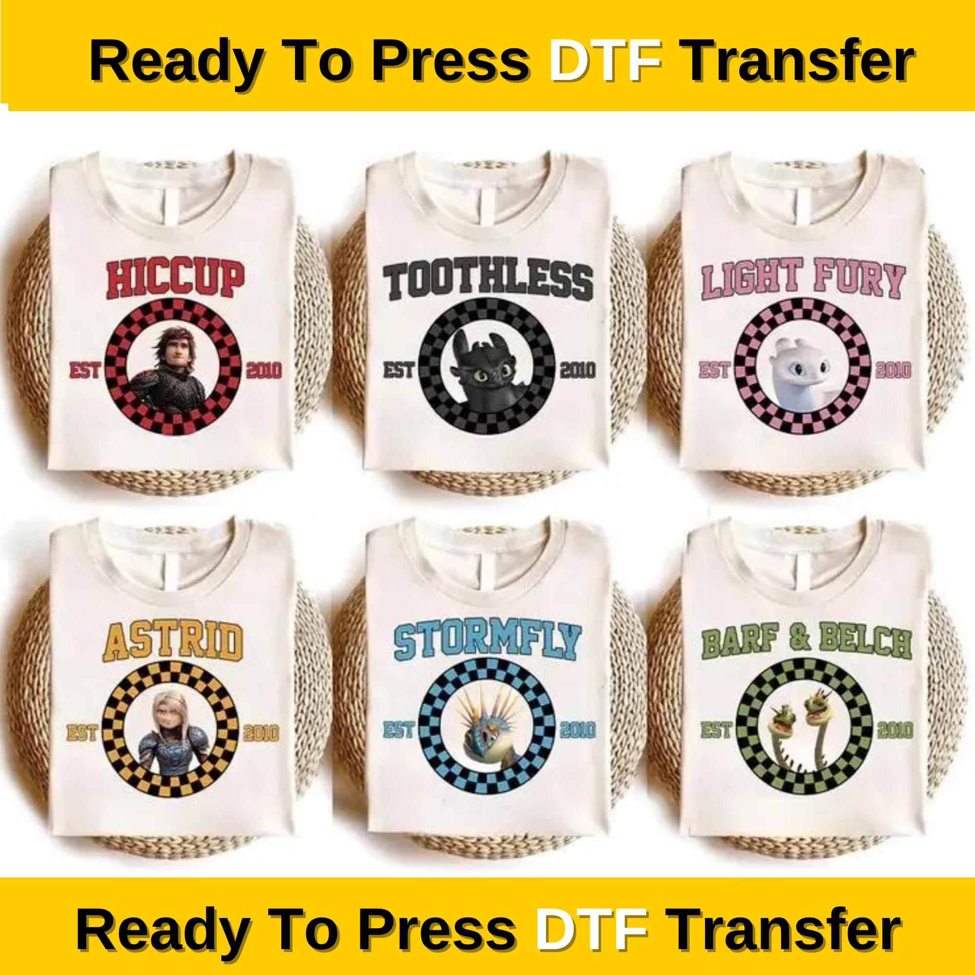 Disney How to Train Your Dragon Est 2010 Dtf Transfer, Disney Night ...