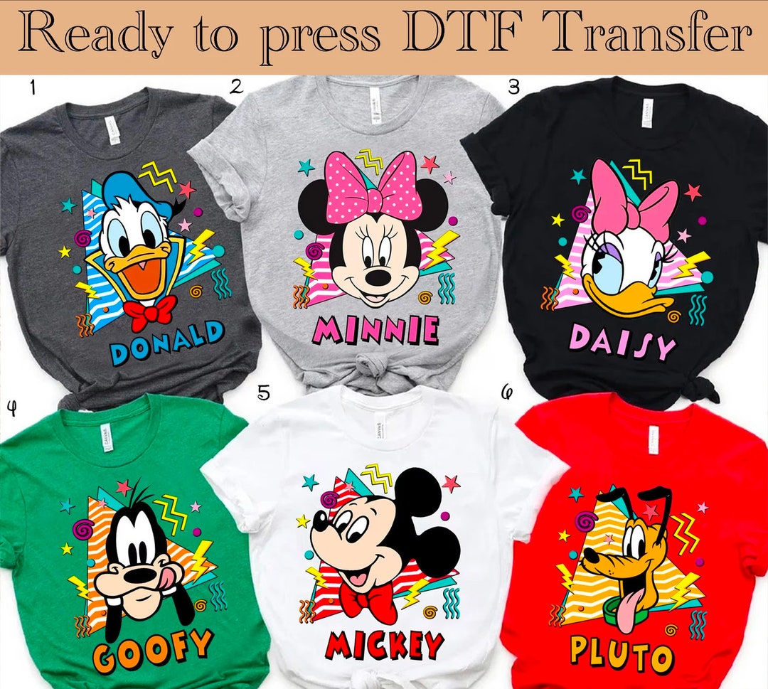 Mickey and Friends Character Transfer, Disney Ready to Press, Mickey ...