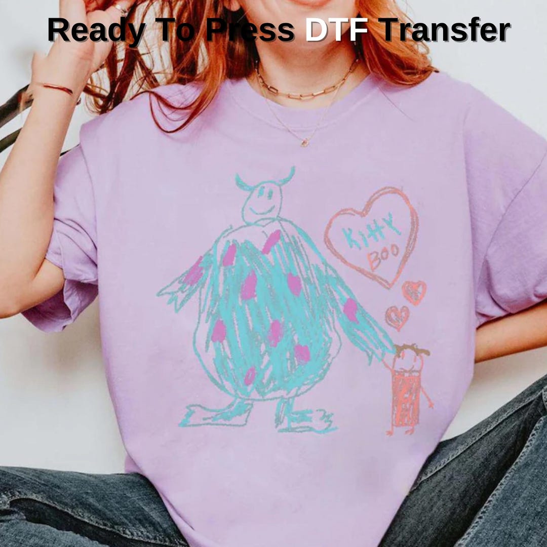 Retro Disney and Pixar’s Monsters Inc Dtf Press Transfer - Cute Sulley ...