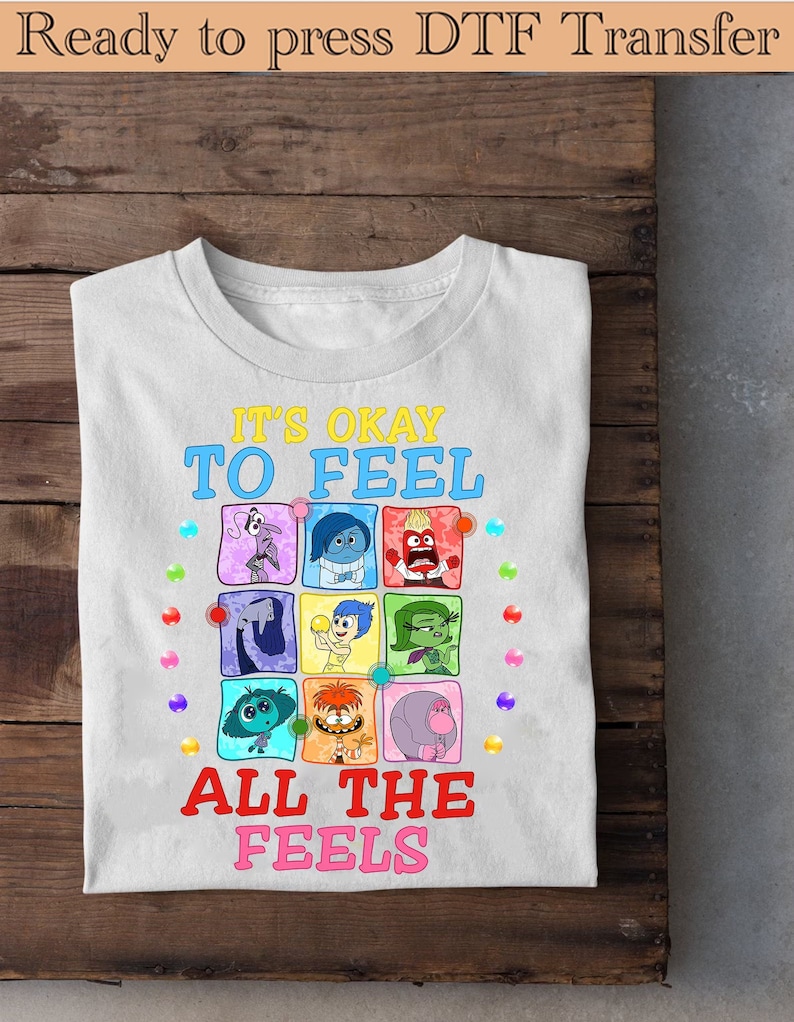 Disney Inside Out Charaktere Dtf, Wut Traurigkeit Freude Bing Bong ...