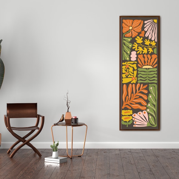 Abstract Floral Canvas Wall Art - Etsy