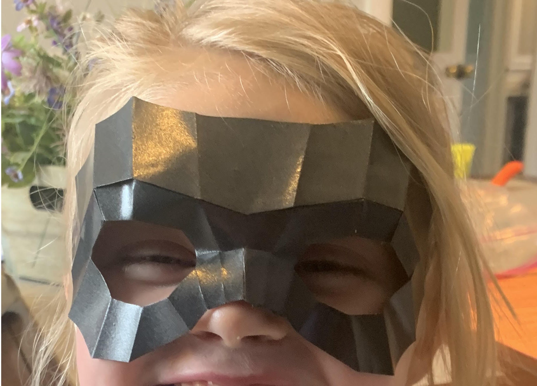 Papercraft Party Mask, Print Your Own and Fold It Together, Low Poly ...