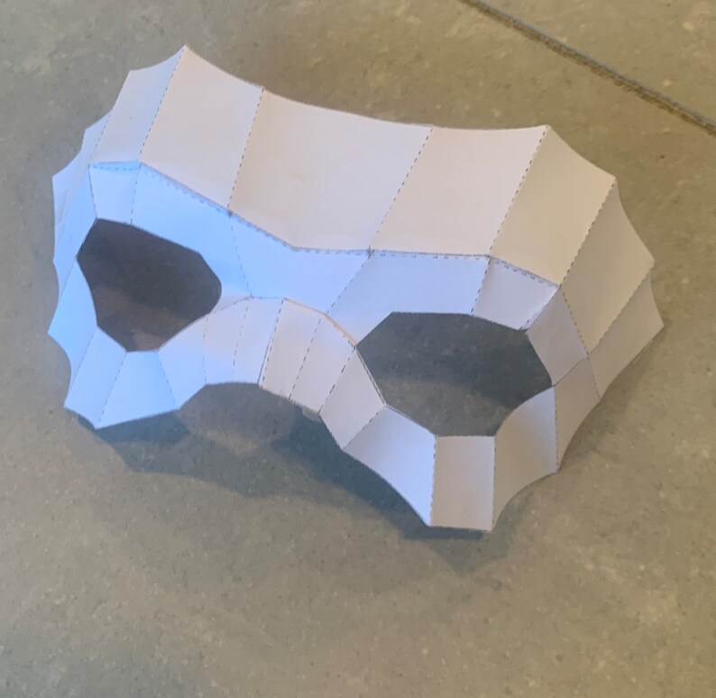 Papercraft Party Mask, Print Your Own and Fold It Together, Low Poly ...