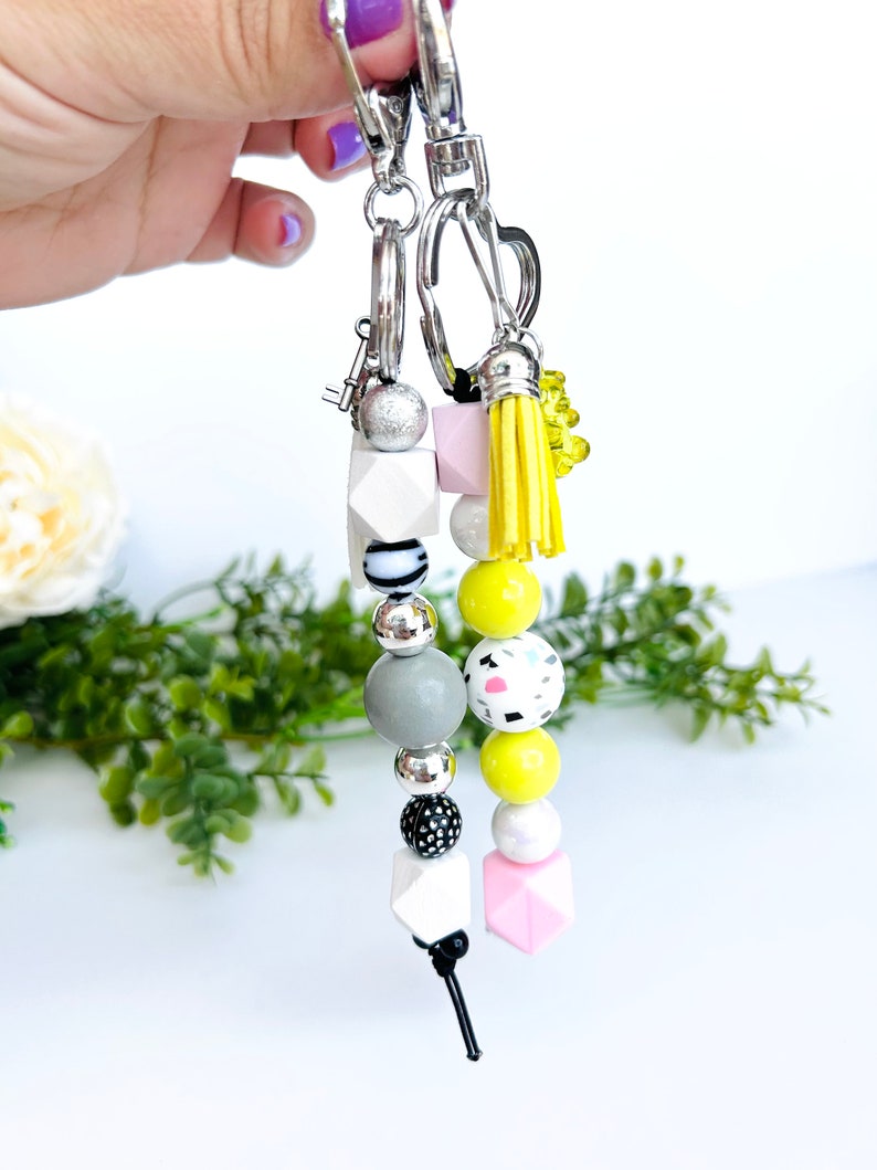 Silicone Bead Keyring - Etsy