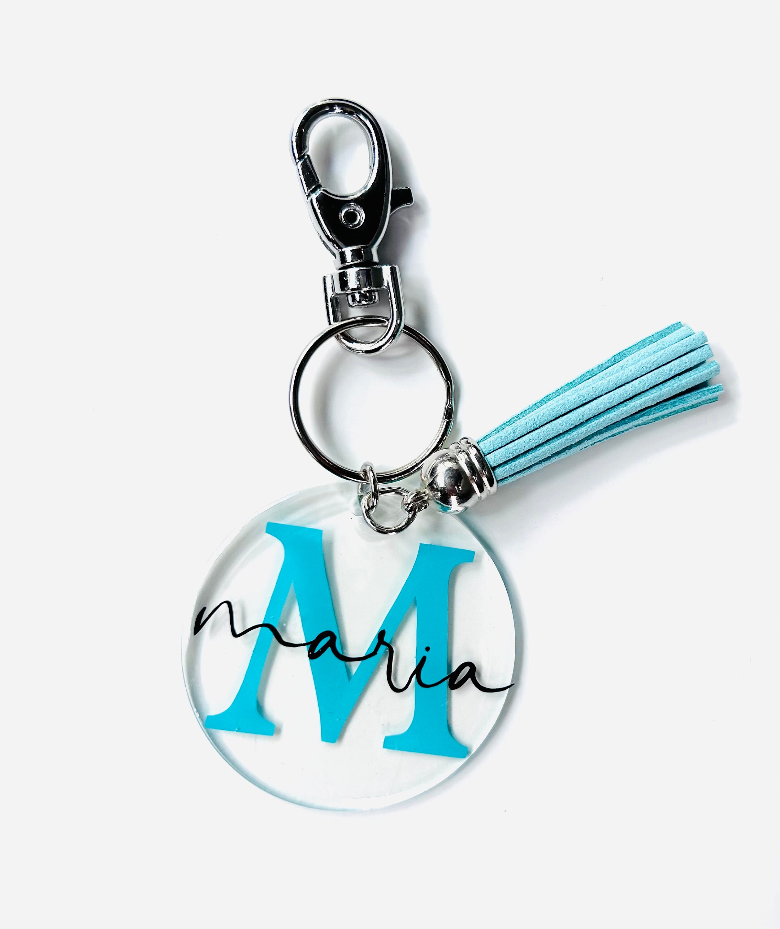Acrylic Key Chain | Name and Initial Keychain | Personalized Keychain ...