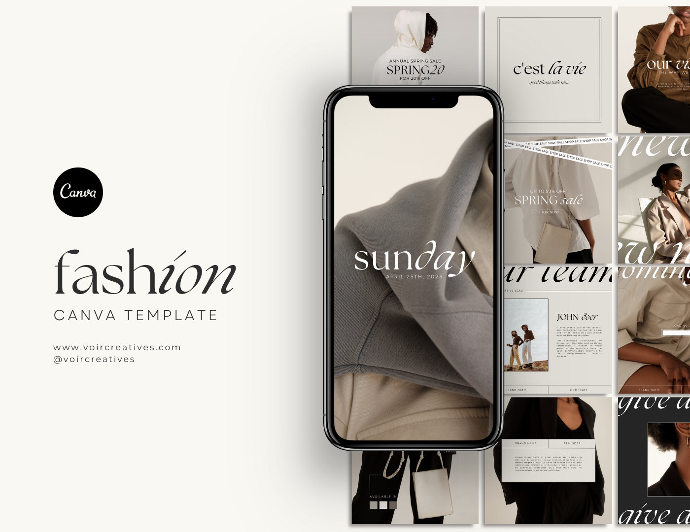 Fashion | Retail | Canva Templates | Product | Small Business | Men's ...
