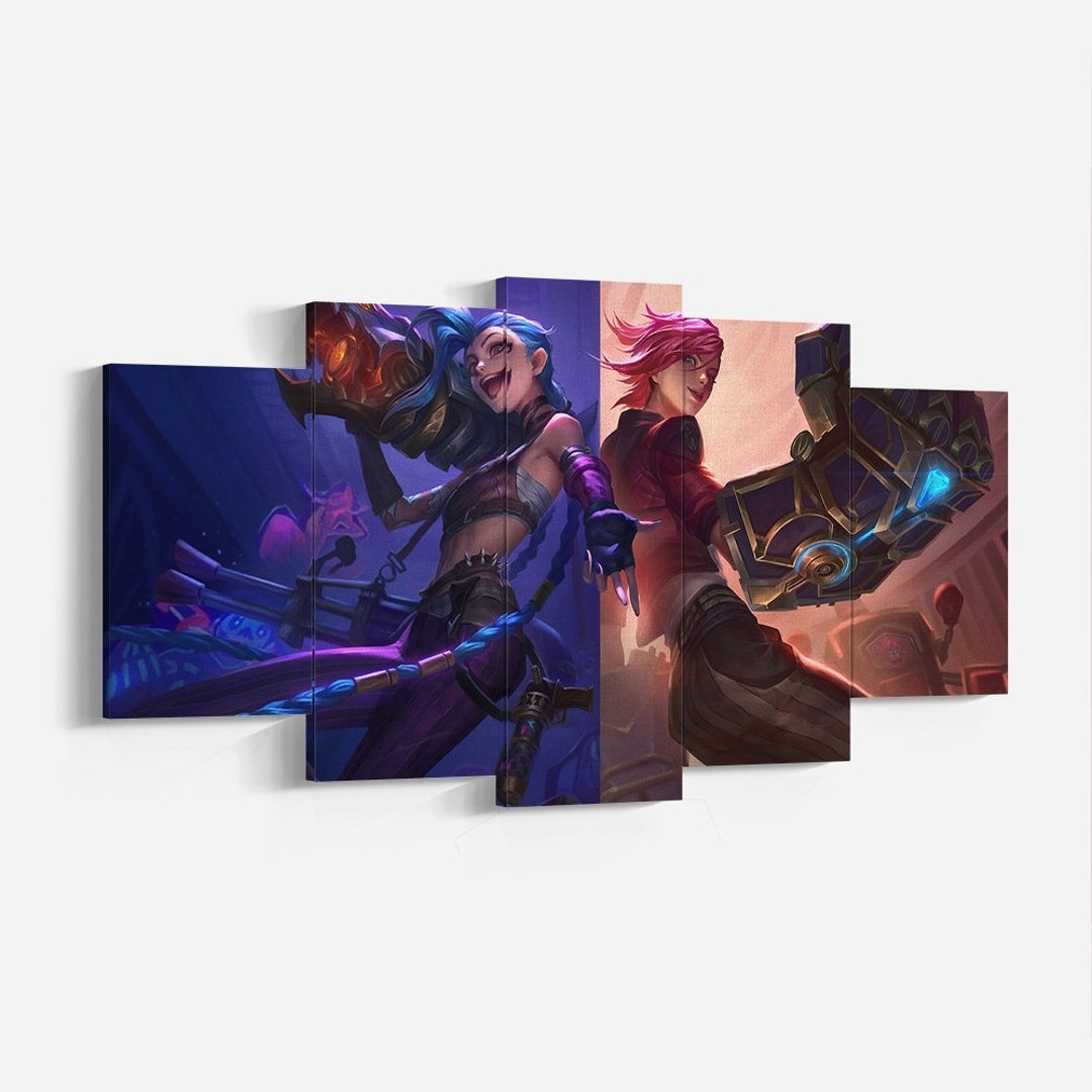 Jinx and Vi Wall Decor League of Legends Vi and Jinx League - Etsy