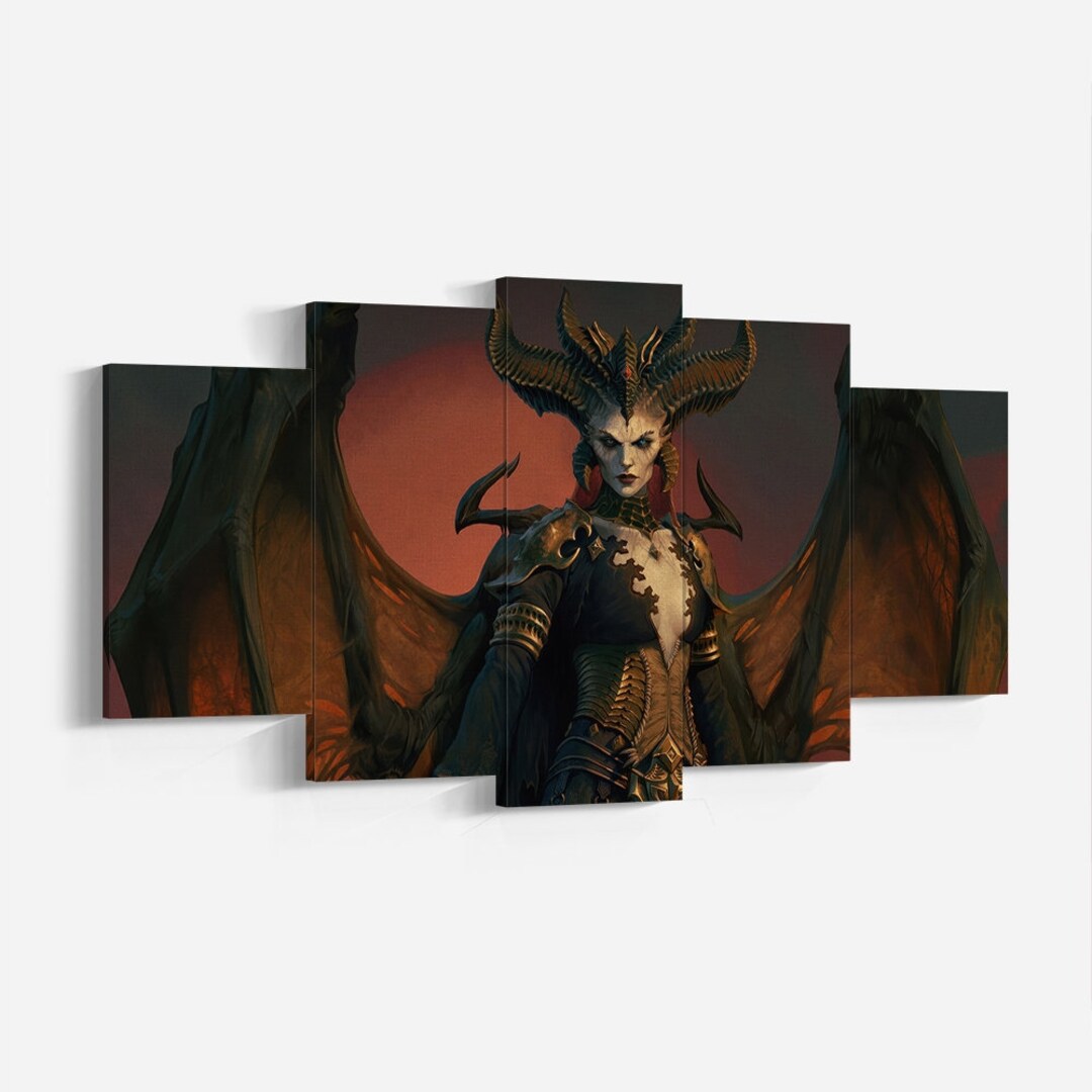 Diablo IV Lilith Diablo 4 Lilith Artwork Poster Canvas Gift - Etsy