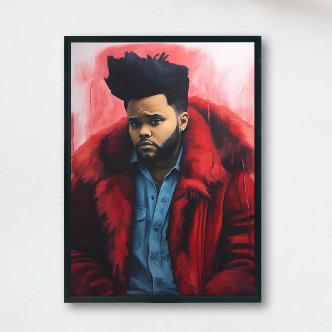 The Weeknd Acrylic Paint Art Print Fashion Art Matte Poster - Etsy