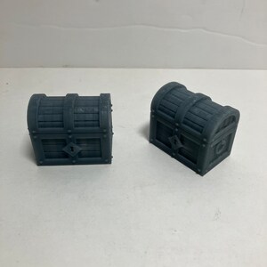 2 Treasure Chest Items Unpainted Figure Object Tabletop - Etsy