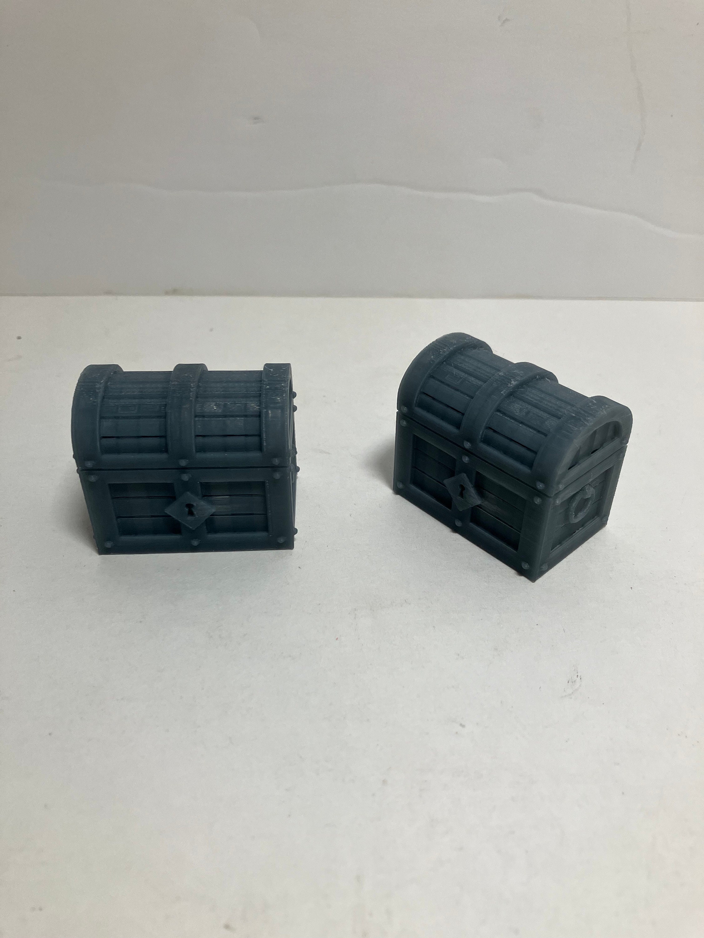 2 Treasure Chest Items Unpainted Figure Object Tabletop - Etsy