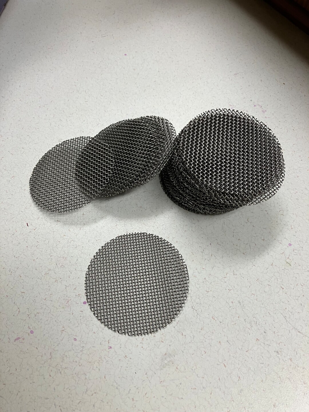 25 Stainless Steel Wire Mesh Circles 2 3/4 Debris Filter Tweeter Cover ...