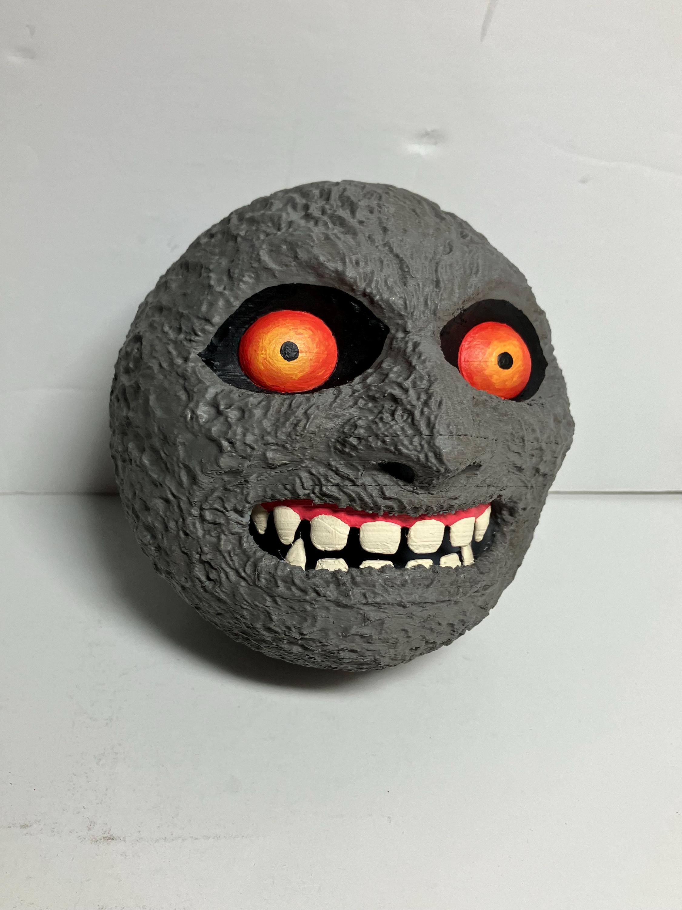 Hand Painted Falling Moon From Legend of Zelda Major's Mask - 3D ...