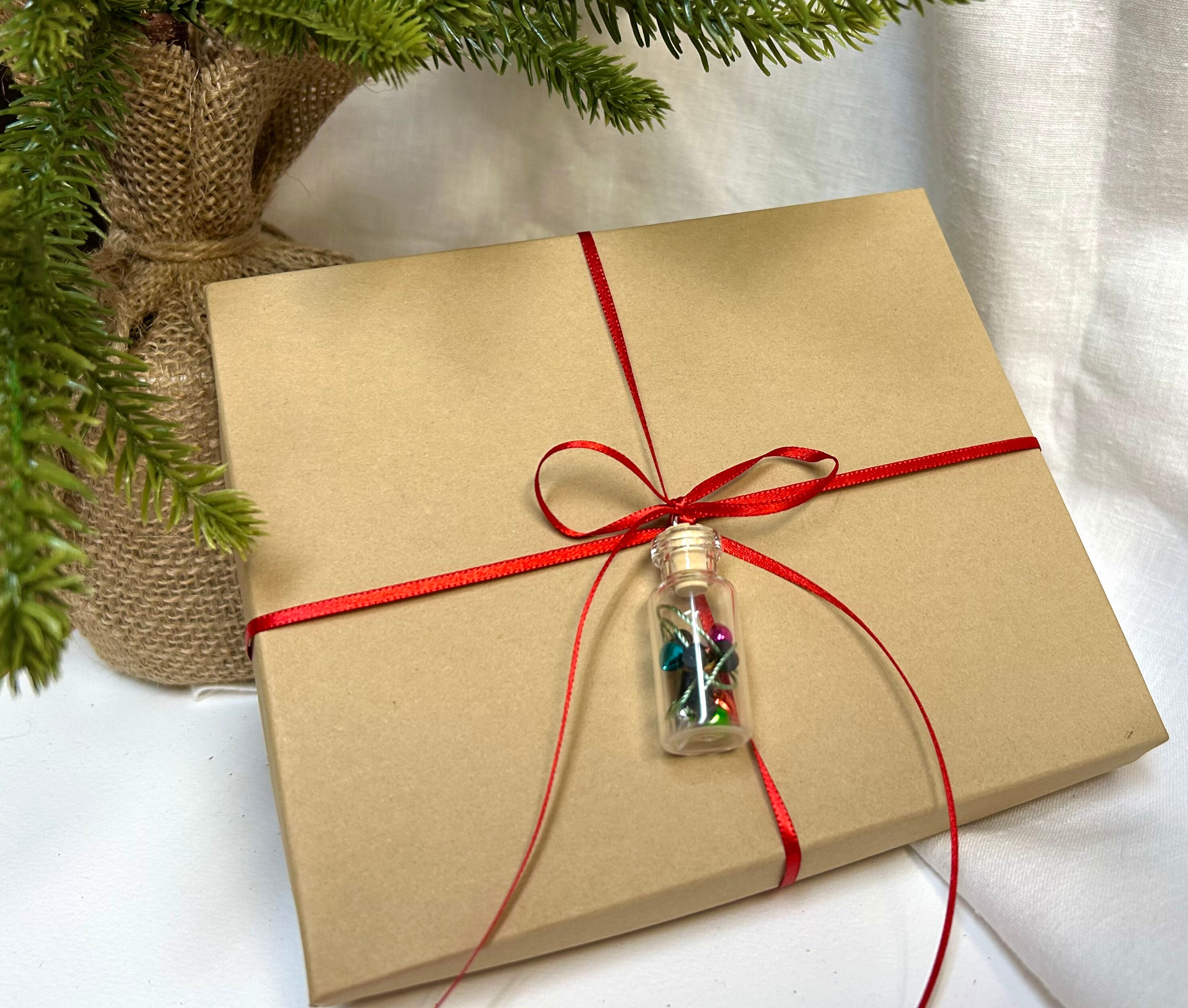 Tiny Bottle With String of Lights, Holiday Gift or Keepsake Collectible ...