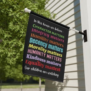 In This House We Believe Flag Resistance House Banner - Inclusive ...
