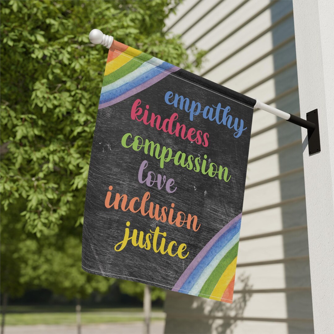 In This House We Believe Flag Resistance House Banner - Inclusive ...