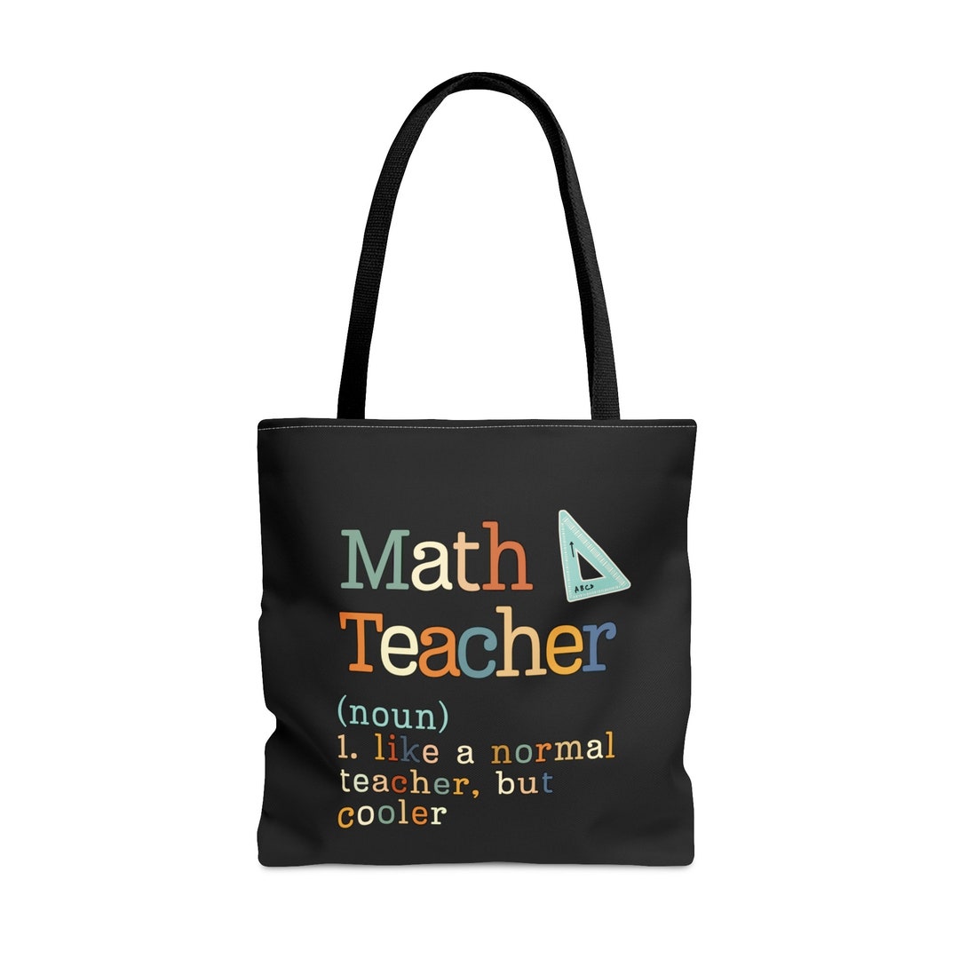 Math Teacher Tote Bag Math Teacher Bag Math Teacher Tote - Etsy