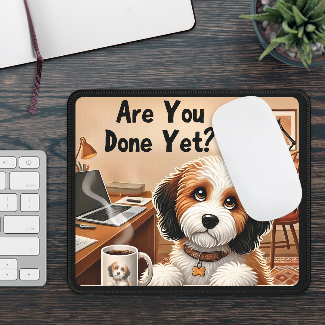 Cute Bernedoodle Mouse Pad Gaming Mouse Pad - Perfect for Pet Lovers ...
