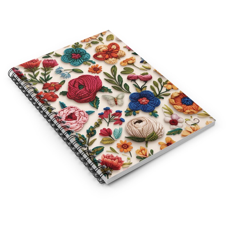 Embroidered Notebook - Etsy