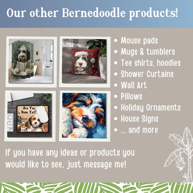 Bernedoodle Garden Banner, Welcome Flag St Patrick's Day Gift for ...