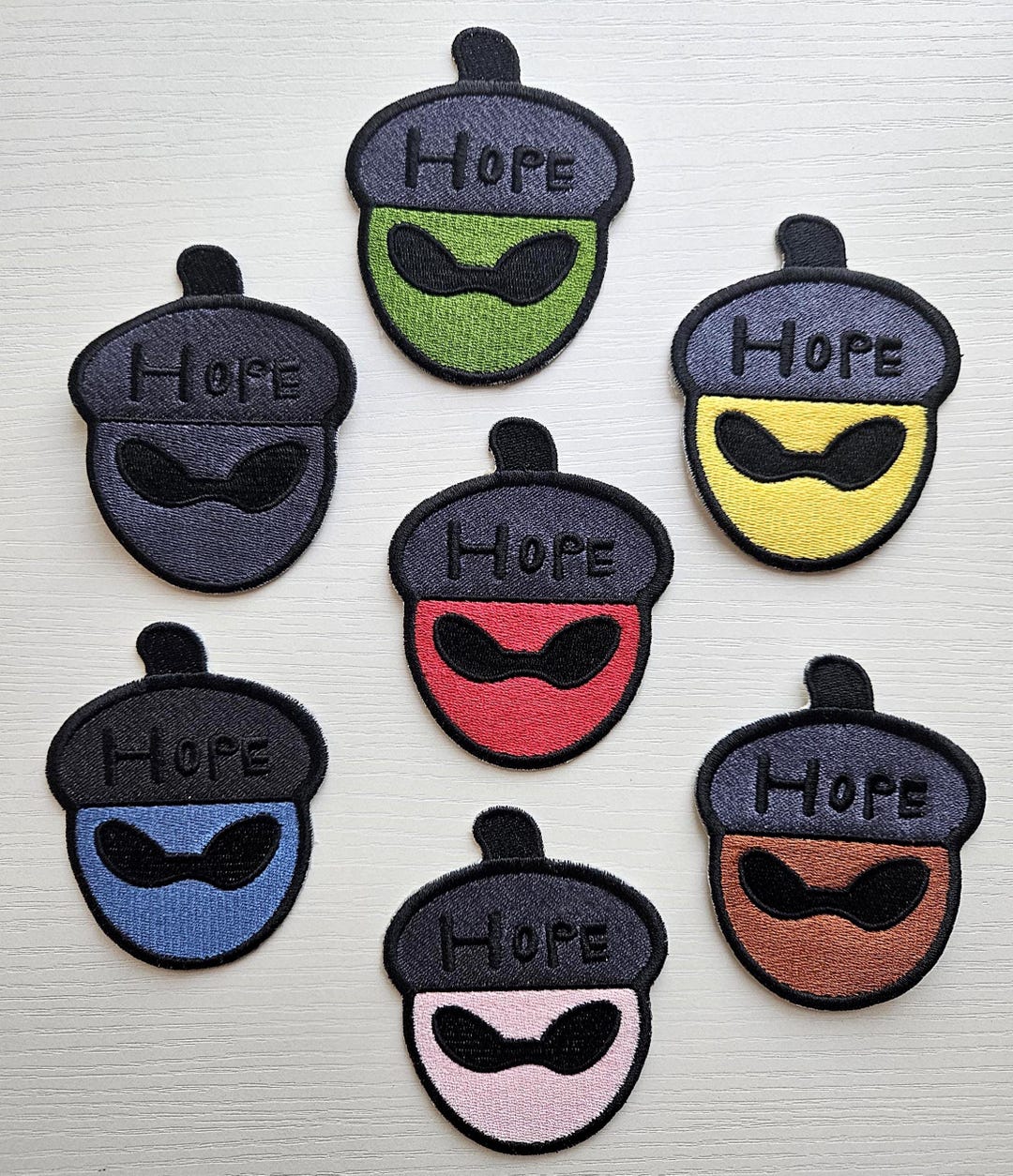 Hope Acorn Iron on Patch - Etsy