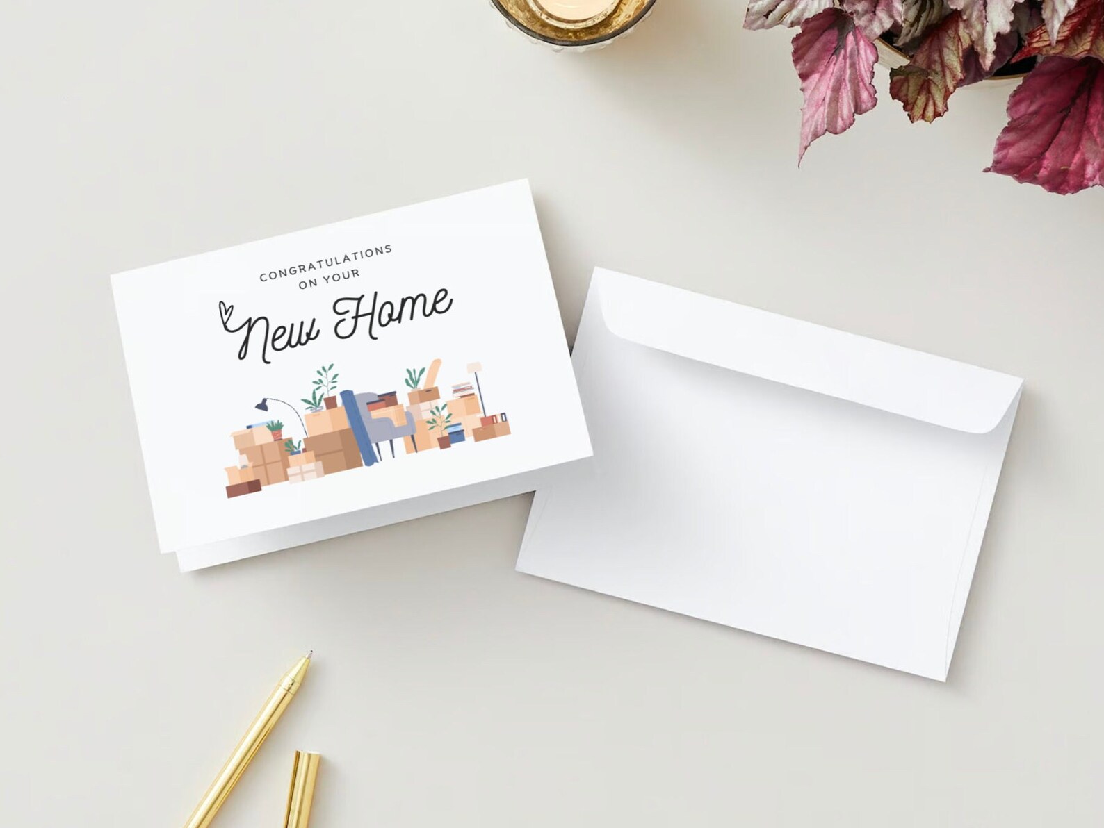 New Home Card, New House Card, Congratulations on Your New Home Card ...