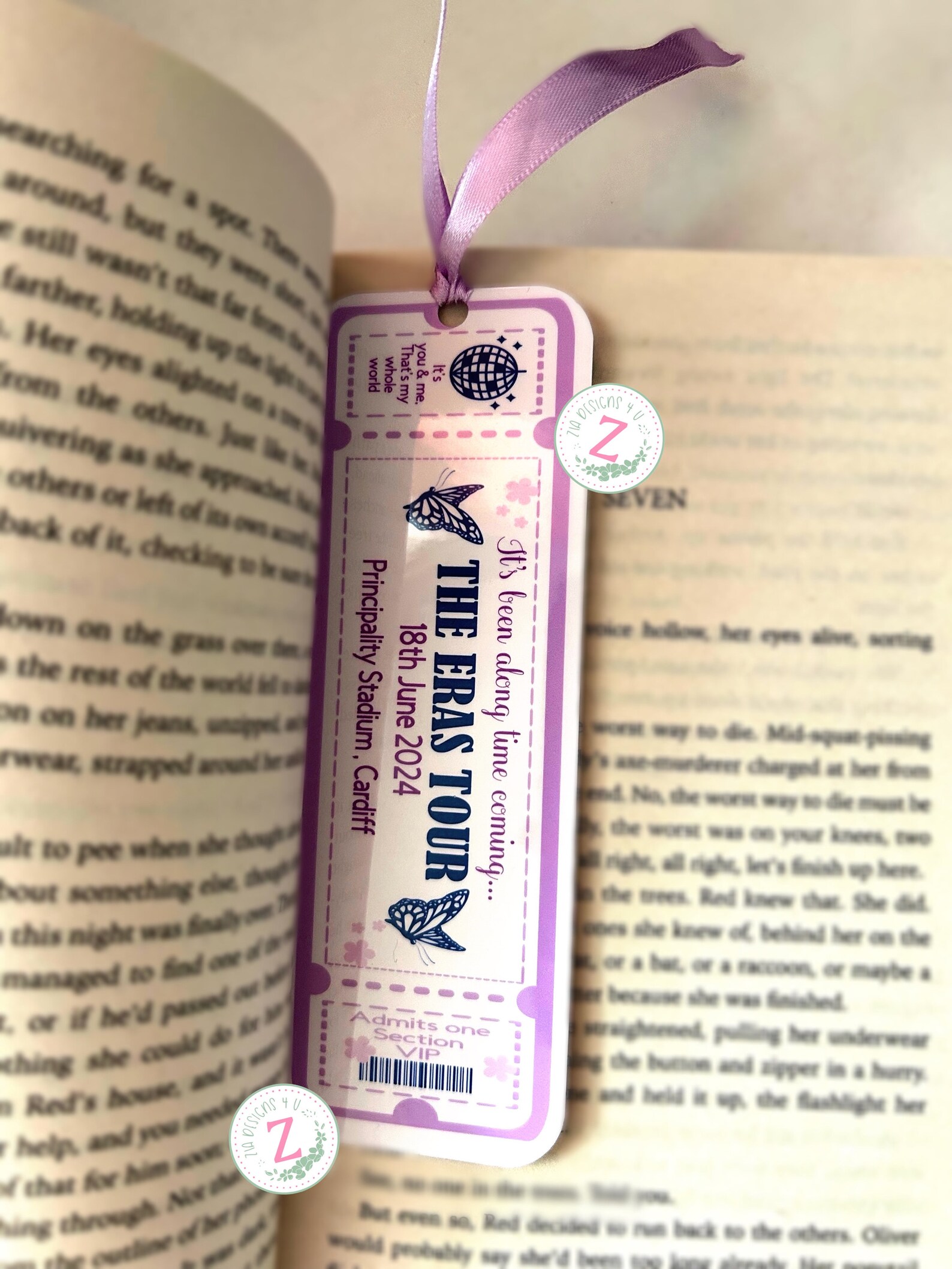 Era Tour Concert Ticket Design Bookmark - Etsy