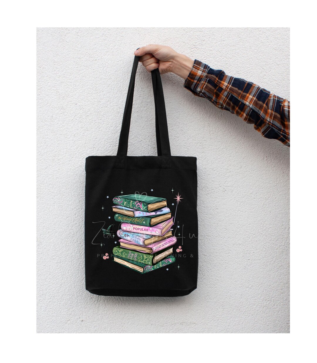 Wicked Inspired Tote Bag – Elphaba & Glinda Canvas Bag – Musical ...