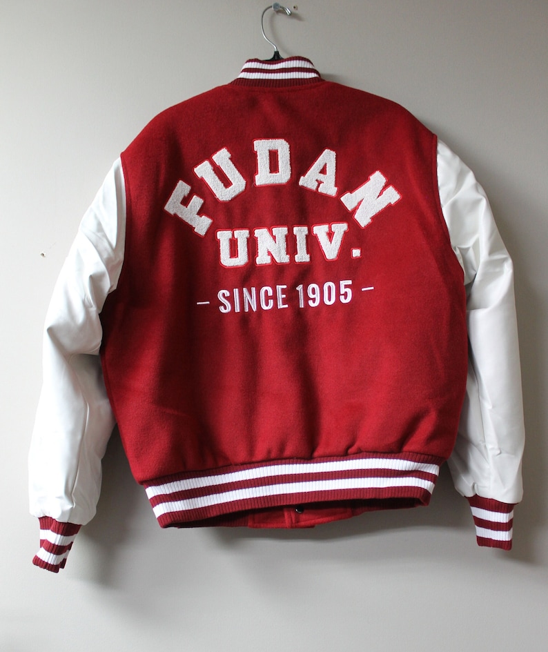 FUDAN University, Shanghai, China, Bomber Style Varsity Embroidery ...