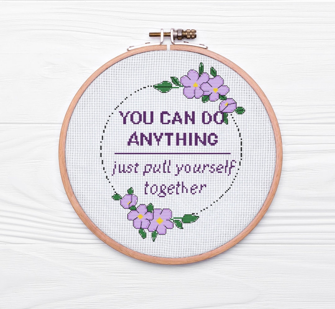 Quotes Cross Stitch Pattern PDF - Etsy