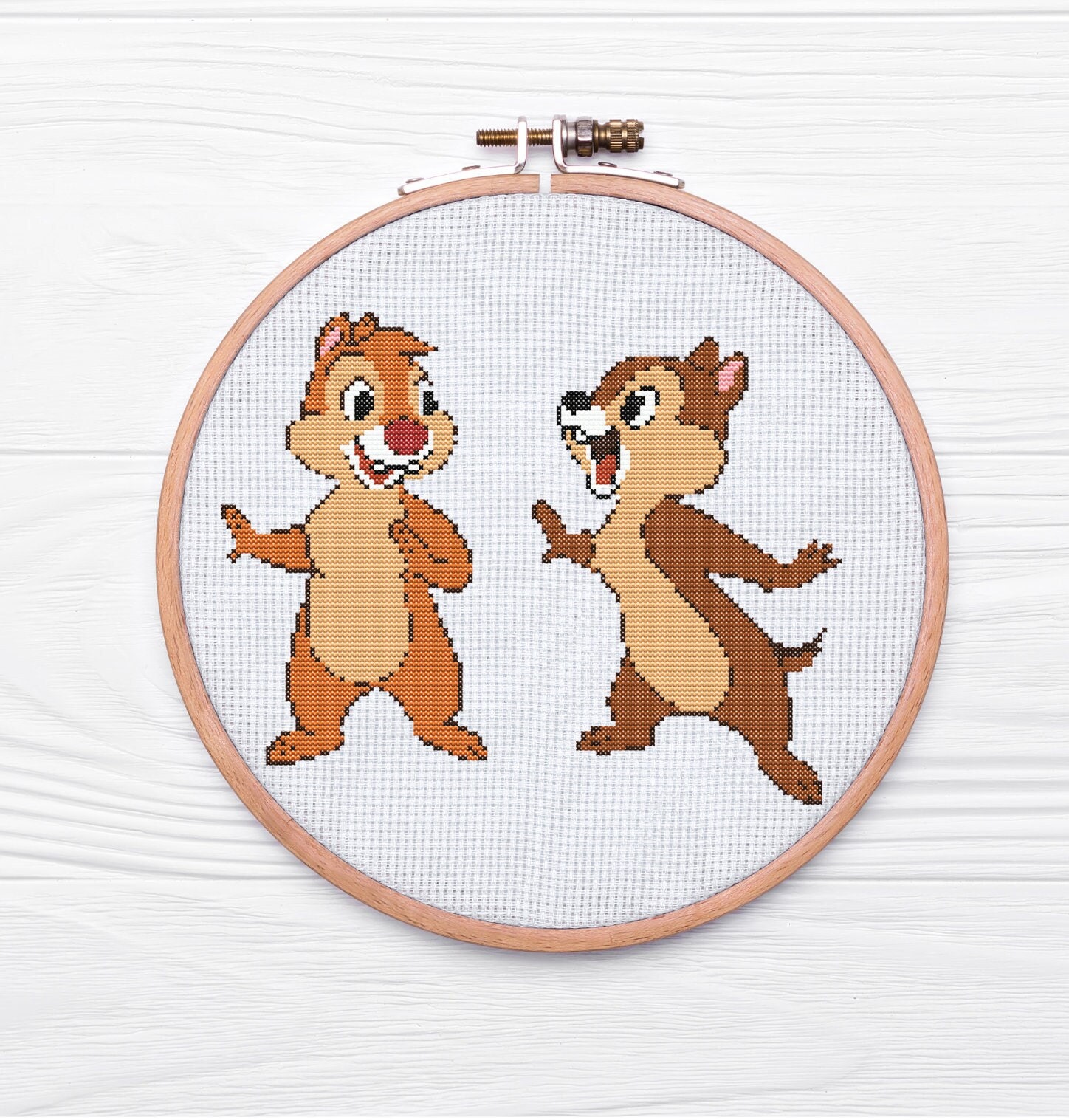 Funny Chipmunks Cross Stitch Pattern Pdf - Etsy