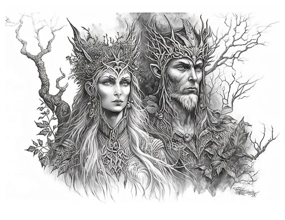 Forest Elves Drawing