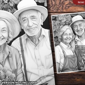 Farmers Coloring Pages Adults Kids Coloring Pages, Instant Download ...