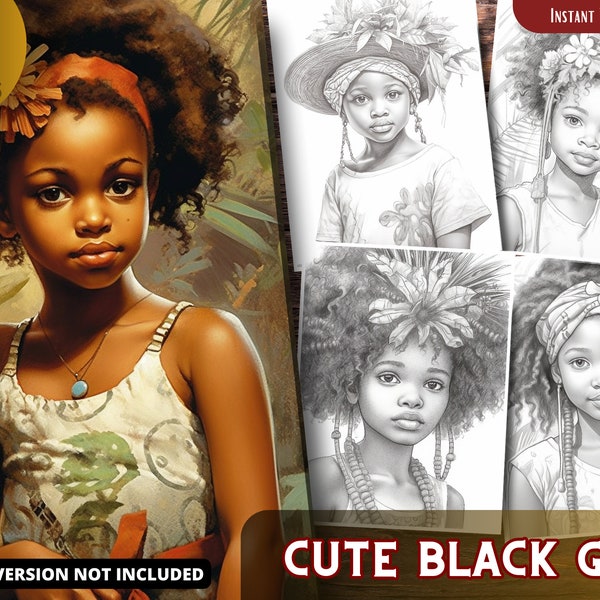 Little Black Girl Coloring Pages - Etsy