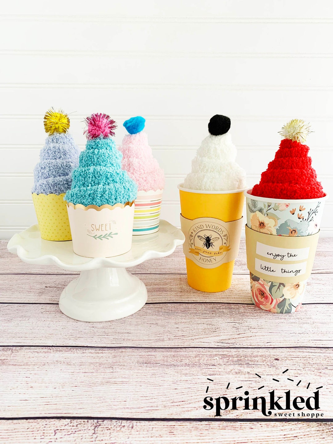 Cozy Fuzzy Socks Cupcake - BFF Gift, Birthday Relaxation Box, Teen ...