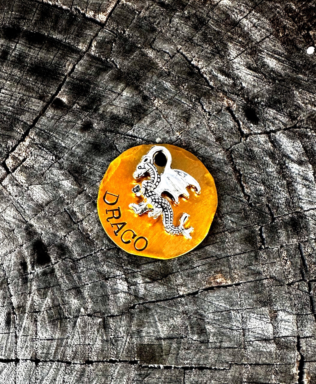 Draco Dog Tag, Draco Pet Tag, Dragon Pet Tag, Fiery Dog Tag, Pet ID Tag ...
