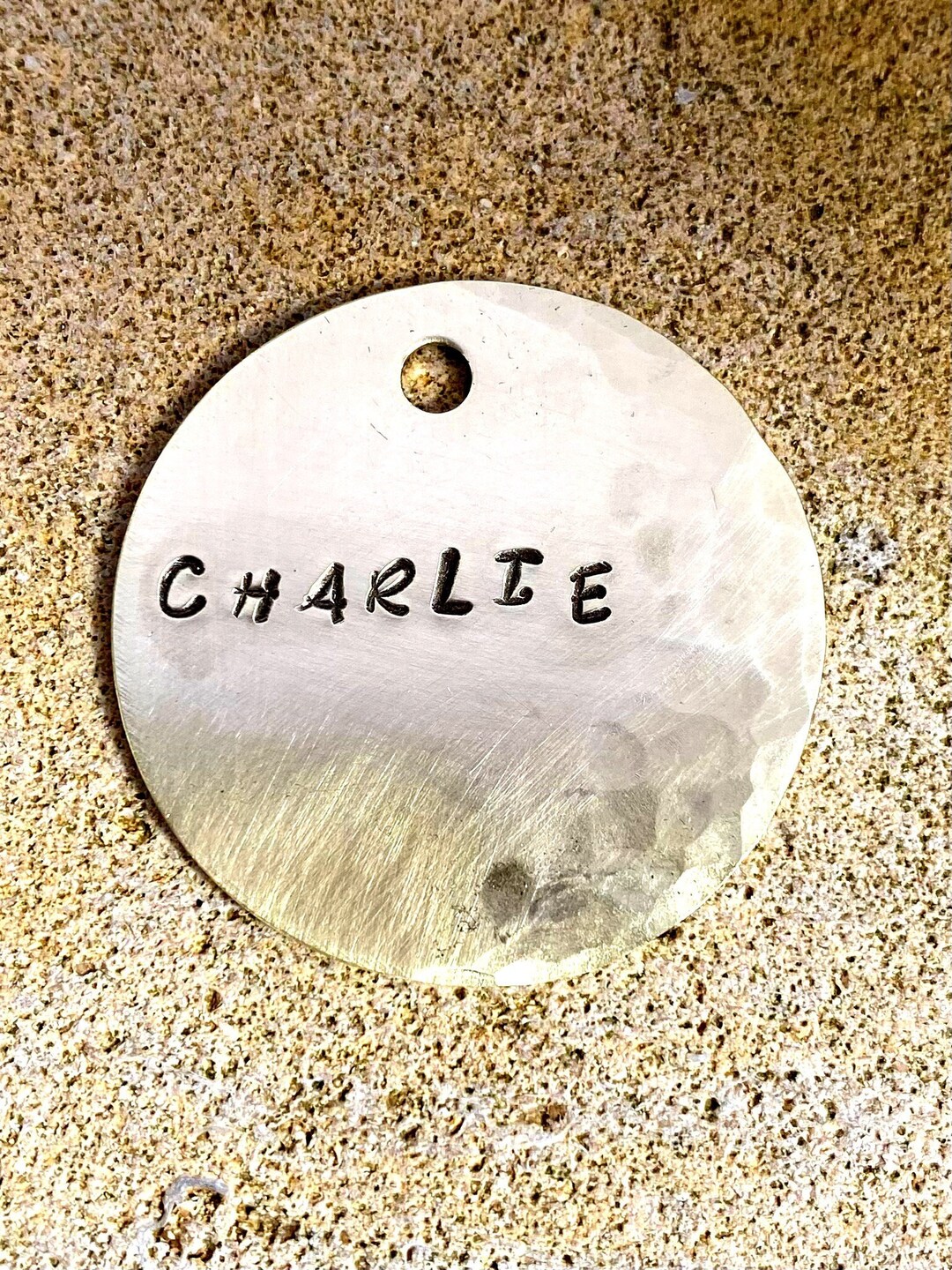 Natural Brass Dog Tag, Pet ID Tag, Pet Gift, Pet Bling, Pet Swag ...