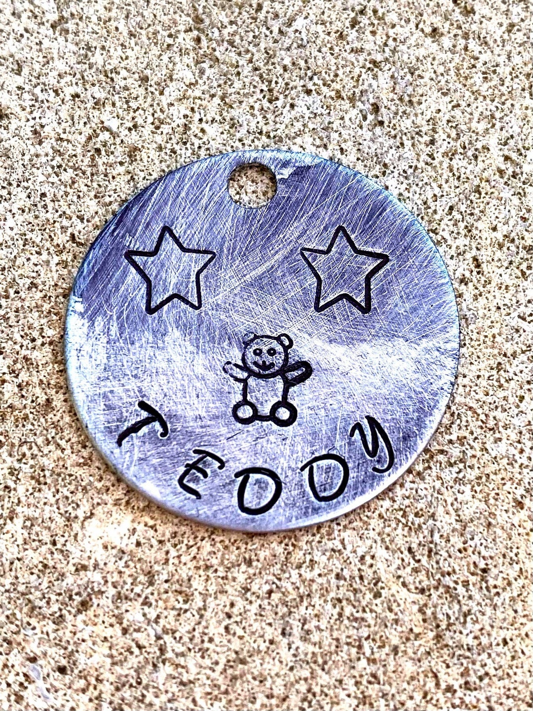 Teddy Bear Tag, Dog Tag, Cat Tag, Pet ID Tag, Dog Name Tag, Cat Name ...