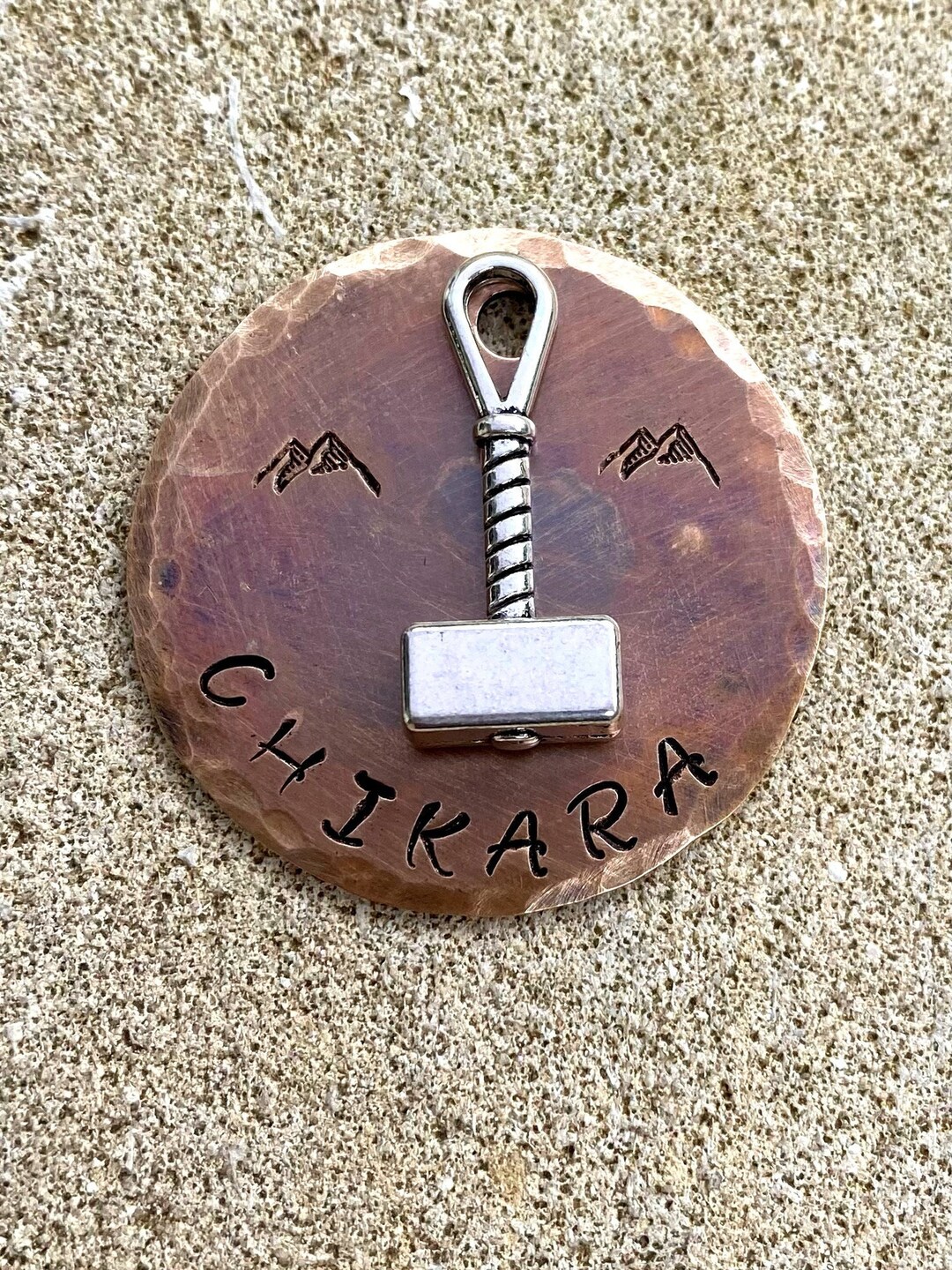 Hammer Dog Tag Rustic Pet Tags Metal Dog Tag Tags for Dogs - Etsy