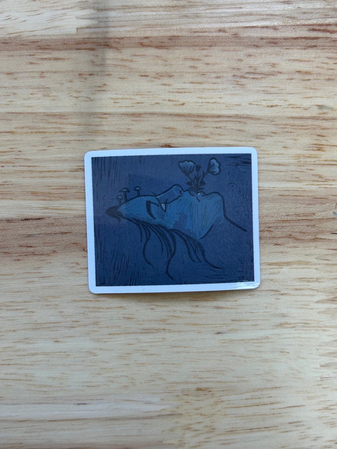 Vynl Sticker | Lady Face Sticker - Etsy