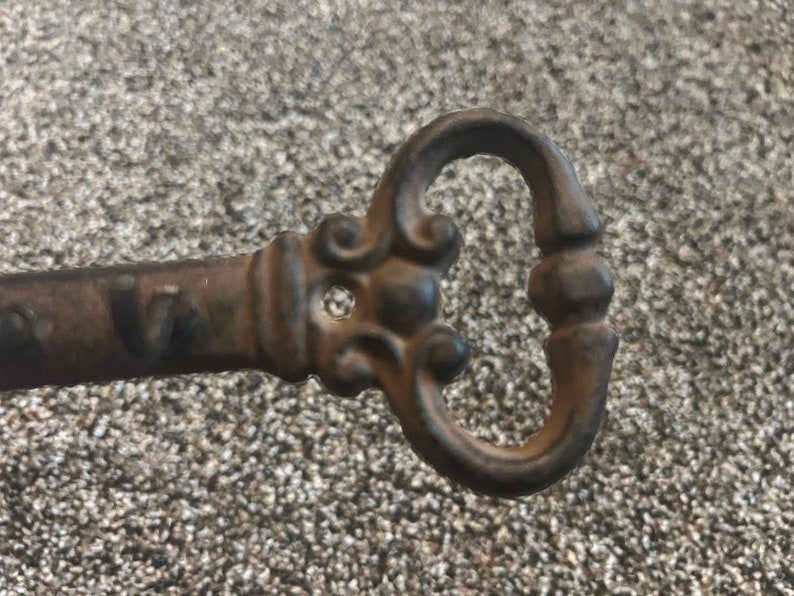 Vintage Cast Iron Key Rack With Hooks - Etsy