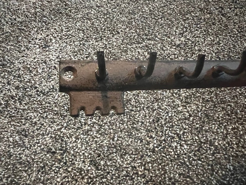 Vintage Cast Iron Key Rack With Hooks - Etsy