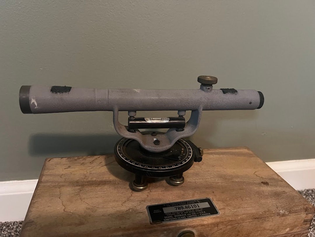 Vintage Sears Roebuck Craftsman Survey Transit Level With Box - Etsy