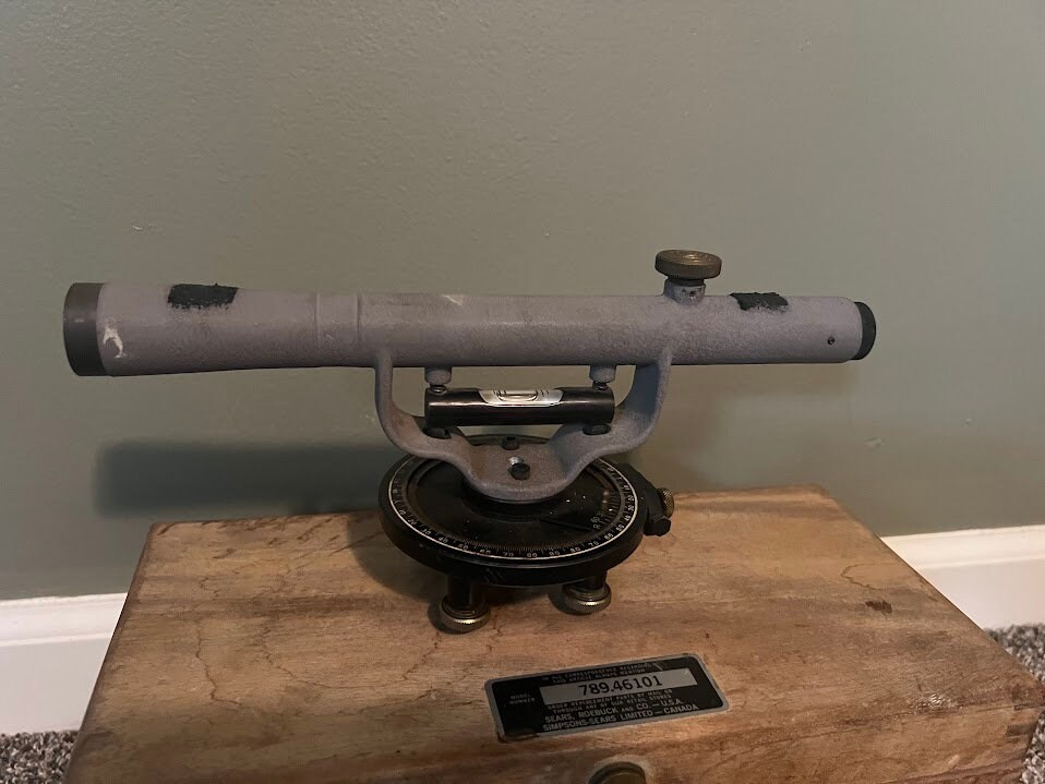 Vintage Sears Roebuck Craftsman Survey Transit Level With Box - Etsy